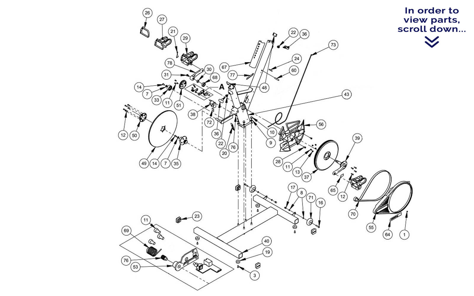 Keiser M3 Flywheel Crank Parts - Krislynn